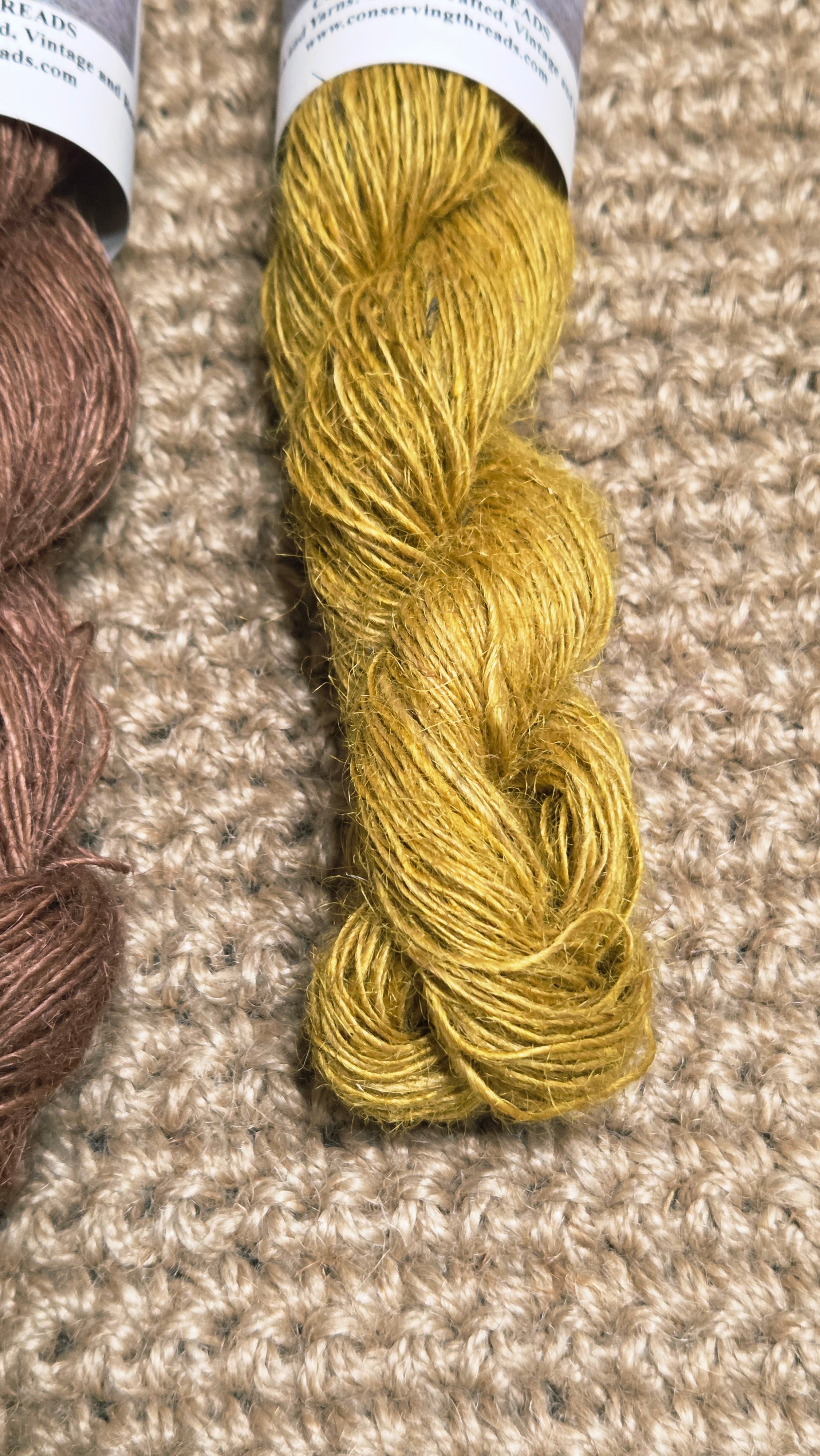 Yarn Jute. Skein. Lace Weight. Small Batch Dyed. 200 Yards. Browns ...